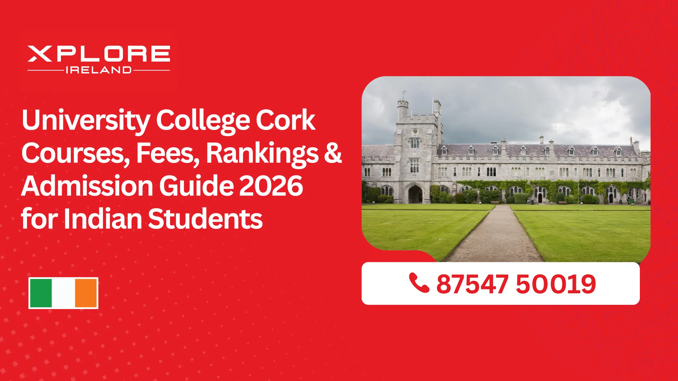 University College Cork (UCC) Ireland – Courses, Fees & 2026 Admission ...